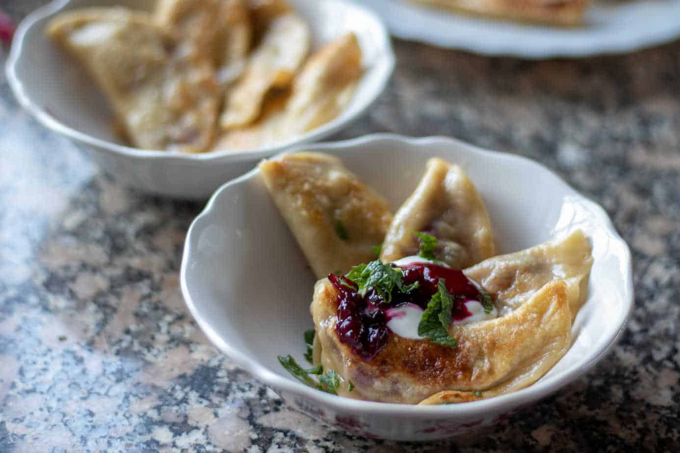 Blueberry and Nectarine Dessert Pierogi Recipe | Jen Reviews