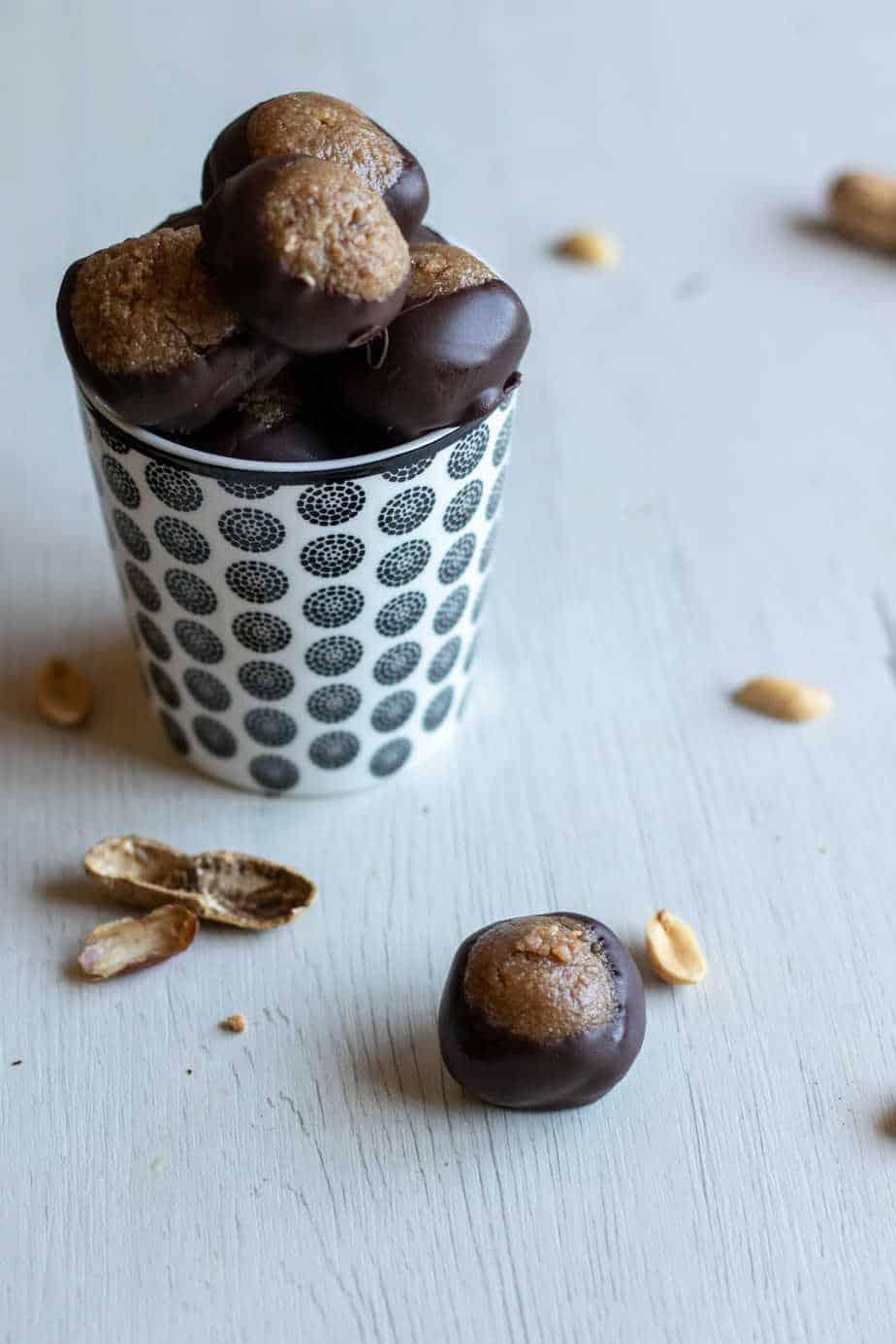 Dark Chocolate Buckeye Recipe - Candies with Homemade Peanut Butter ...
